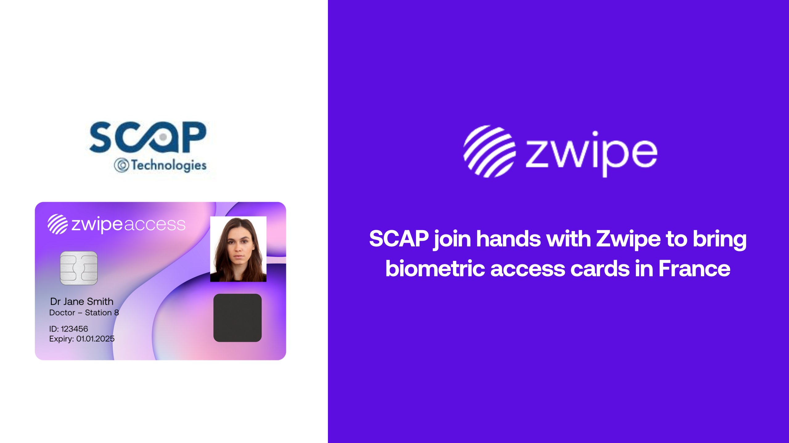 SCAP and Zwipe partner to bring biometric access cards in France | Zwipe